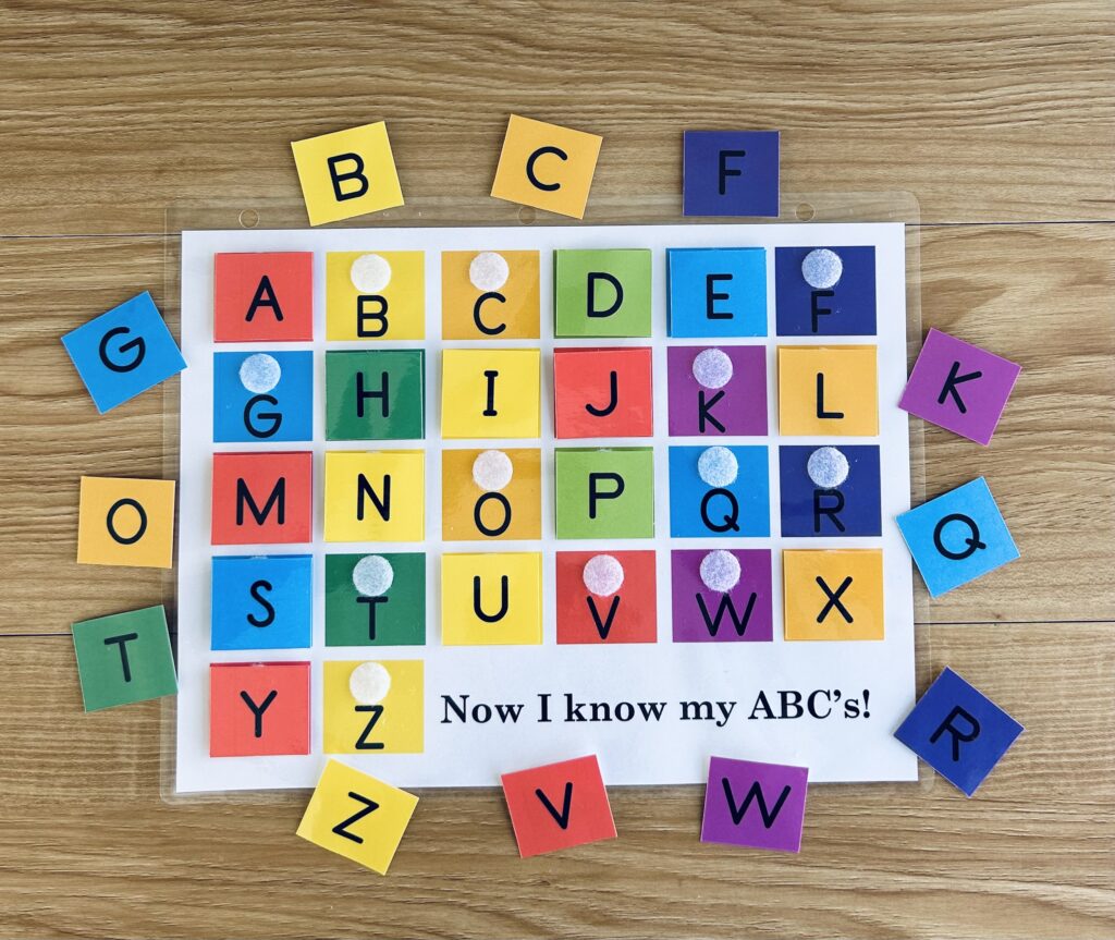 DIY Alphabet Fishing Game for Early Learners with FREE PRINTABLE